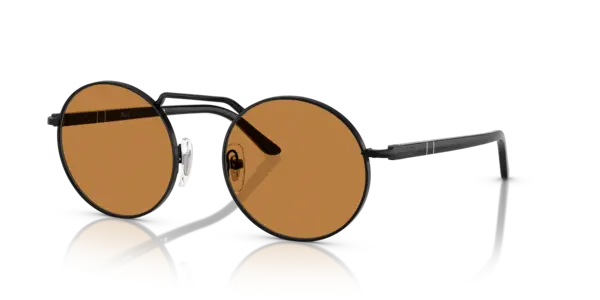 Persol Round Metal Sunglasses - Black