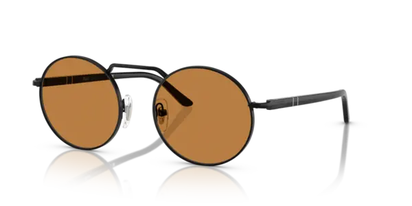 Persol Round Metal Sunglasses - Black