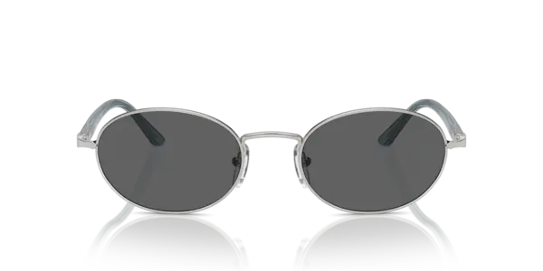 Persol Oval Metal Sunglasses - Transparent Blue