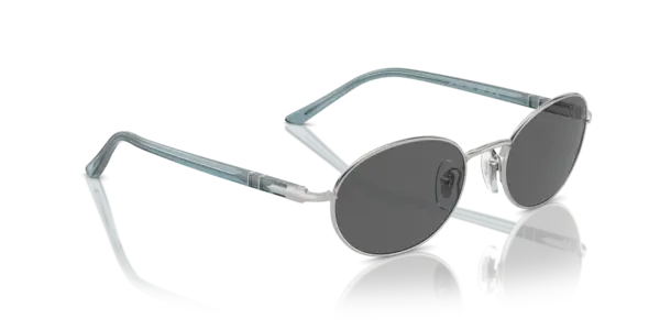 Persol Oval Metal Sunglasses - Transparent Blue