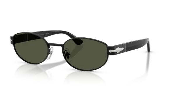 Persol Oval Metal Sunglasses - Black
