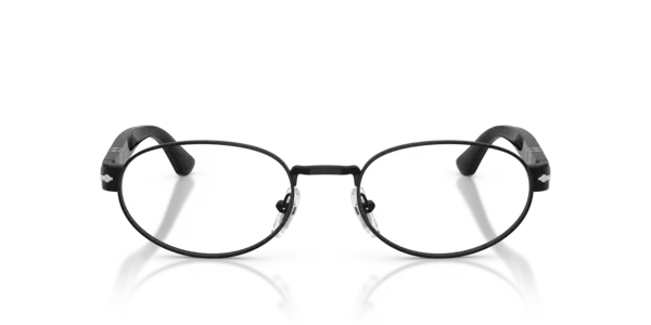 Persol Oval Metal Eyeglasses - Black