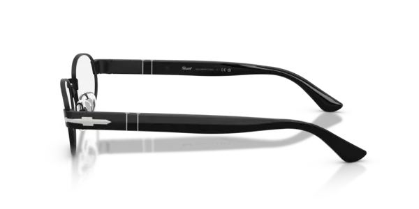 Persol Oval Metal Eyeglasses - Black