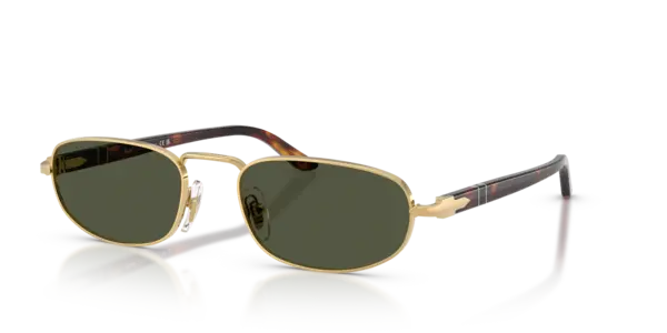 Persol Oval Metal Sunglasses - Havana