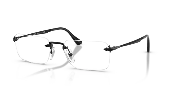 Persol Rimless Rectangle Eyeglasses - Black