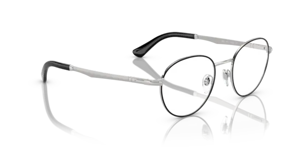 Persol Full Rim Round Eyeglasses - Silver