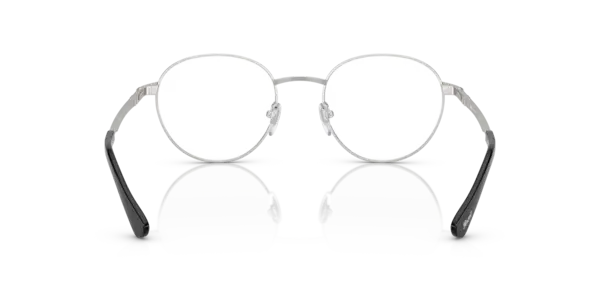 Persol Full Rim Round Eyeglasses - Silver