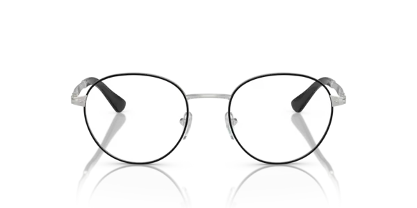 Persol Full Rim Round Eyeglasses - Silver
