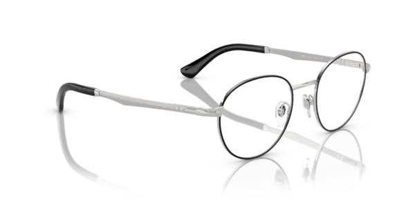 Persol Full Rim Round Eyeglasses - Silver