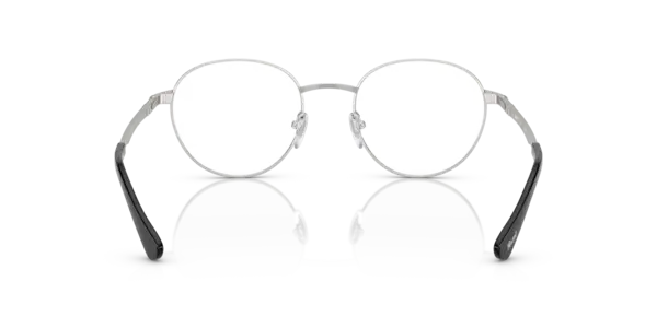 Persol Full Rim Round Eyeglasses - Silver