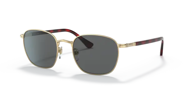 Persol Full Rim Rectangle Sunglasses - Gold