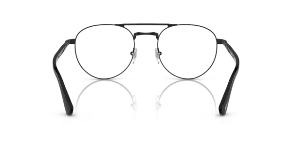Persol Round Frame Metal Eyeglasses