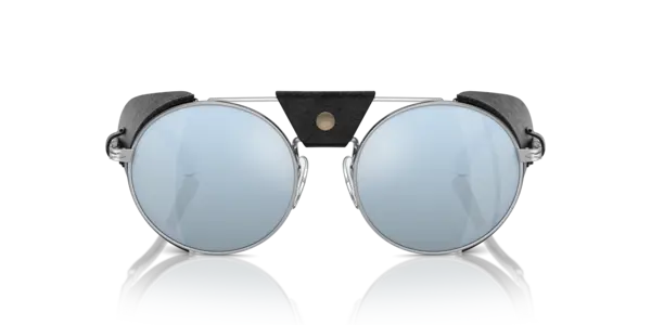 Persol Protector Round Frame Sunglasses - Silver