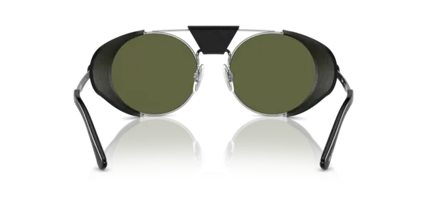 Persol Round Frame Sunglasses - Silver