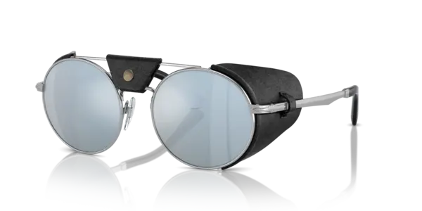 Persol Round Frame Sunglasses - Silver