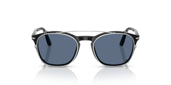 Persol Clip-on Sunglasses - Matte Silver