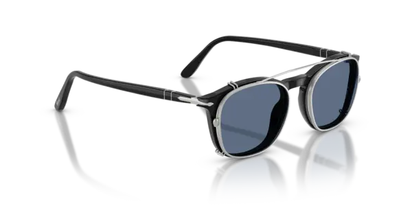 Persol Clip-on Sunglasses - Matte Silver
