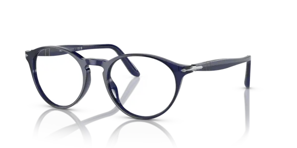 Persol Round Frame Acetate Eyeglasses - Blue