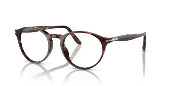 Persol Round Frame Acetate Eyeglasses - Havana