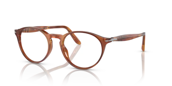 Persol Round Frame Acetate Eyeglasses - Terra Di Siena