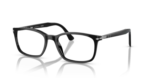 Persol D-frame Acetate Eyeglasses - Black