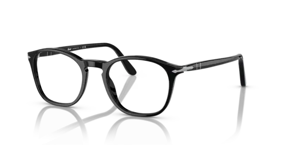 Persol Square Acetate Eyeglasses - Black