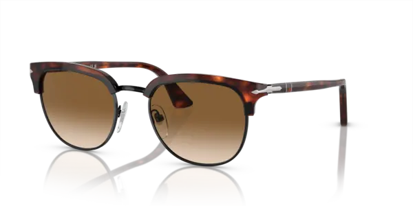 Persol Po3105s Clubmaster Sunglasses - Brown Tortoise Black