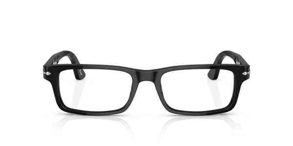 Persol Acetate Rectangle Eyeglasses - Black