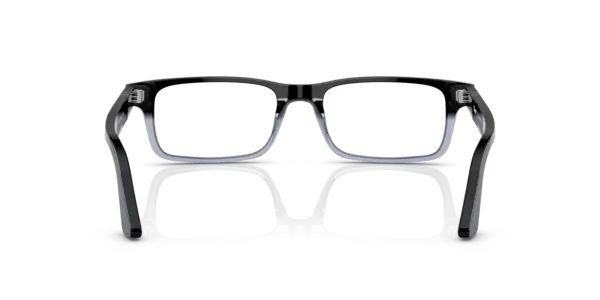 Persol Acetate Rectangle Eyeglasses - Black