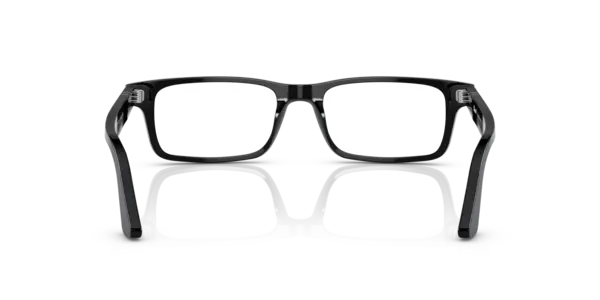 Persol Acetate Rectangle Eyeglasses - Black