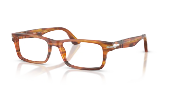Persol Acetate Eyeglasses - Striped Brown