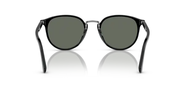 Persol Acetate Square Frame Sunglasses - Black