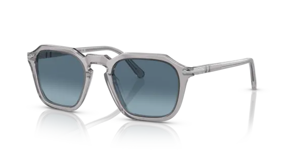 Persol Square Acetate Sunglasses - Transparent Grey