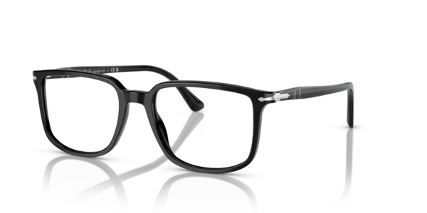 Persol Full Rim Acetate Eyeglasses - Black