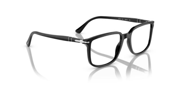 Persol Full Rim Acetate Eyeglasses - Black