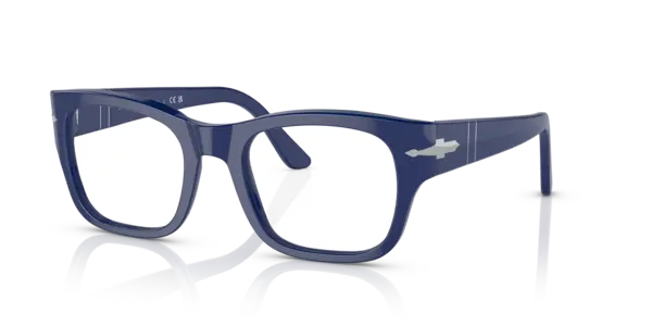 Persol Rectangular Acetate Eyeglasses - Blue