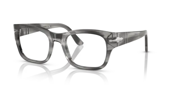 Persol Eyeglasses - Striped Grey