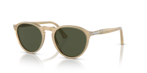 Persol Round Frame Acetate Sunglasses - Beige Opal