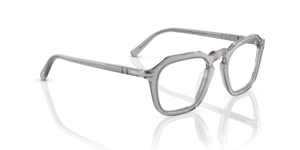 Persol Square Frame Eyeglasses - Transparent Grey