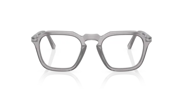 Persol Square Frame Eyeglasses - Transparent Grey