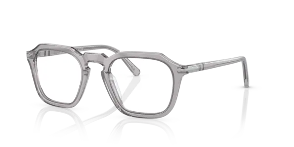 Persol Square Frame Eyeglasses - Transparent Grey