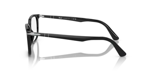 Persol Acetate Rectangle Eyeglasses - Black