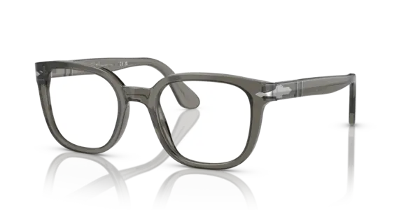 Persol Rectangular Full Rim Eyeglasses - Grey