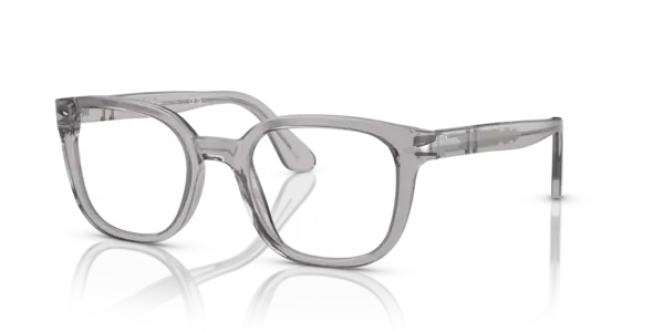 Persol Acetate Optical Frame Eyeglasses - Transparent Grey