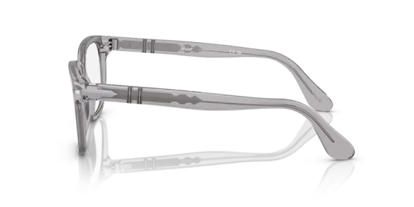 Persol Rectangular Full Rim Eyeglasses - Transparent Grey