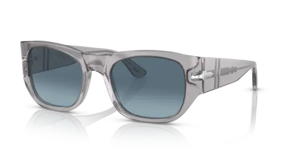 Persol Square Frame Sunglasses - Transparent Grey