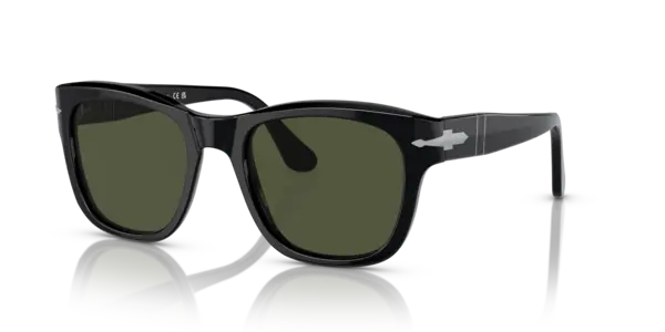Persol Acetate Square Frame Sunglasses - Black