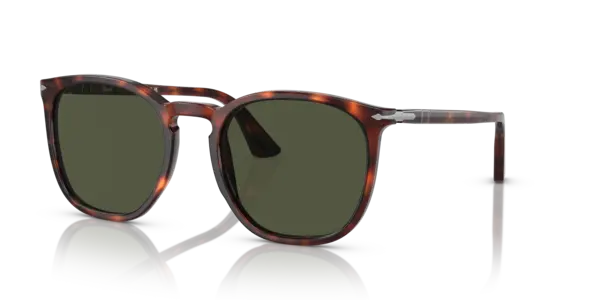 Persol Round Frame Acetate Eyeglasses - Havana