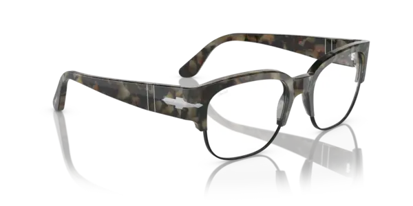 Persol Acetate Eyeglasses With Green Lenses And Tortoiseshell Frame - Brown Tortoise
