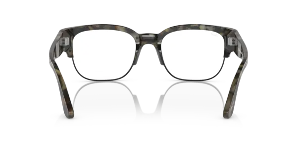 Persol Acetate Eyeglasses With Green Lenses And Tortoiseshell Frame - Brown Tortoise